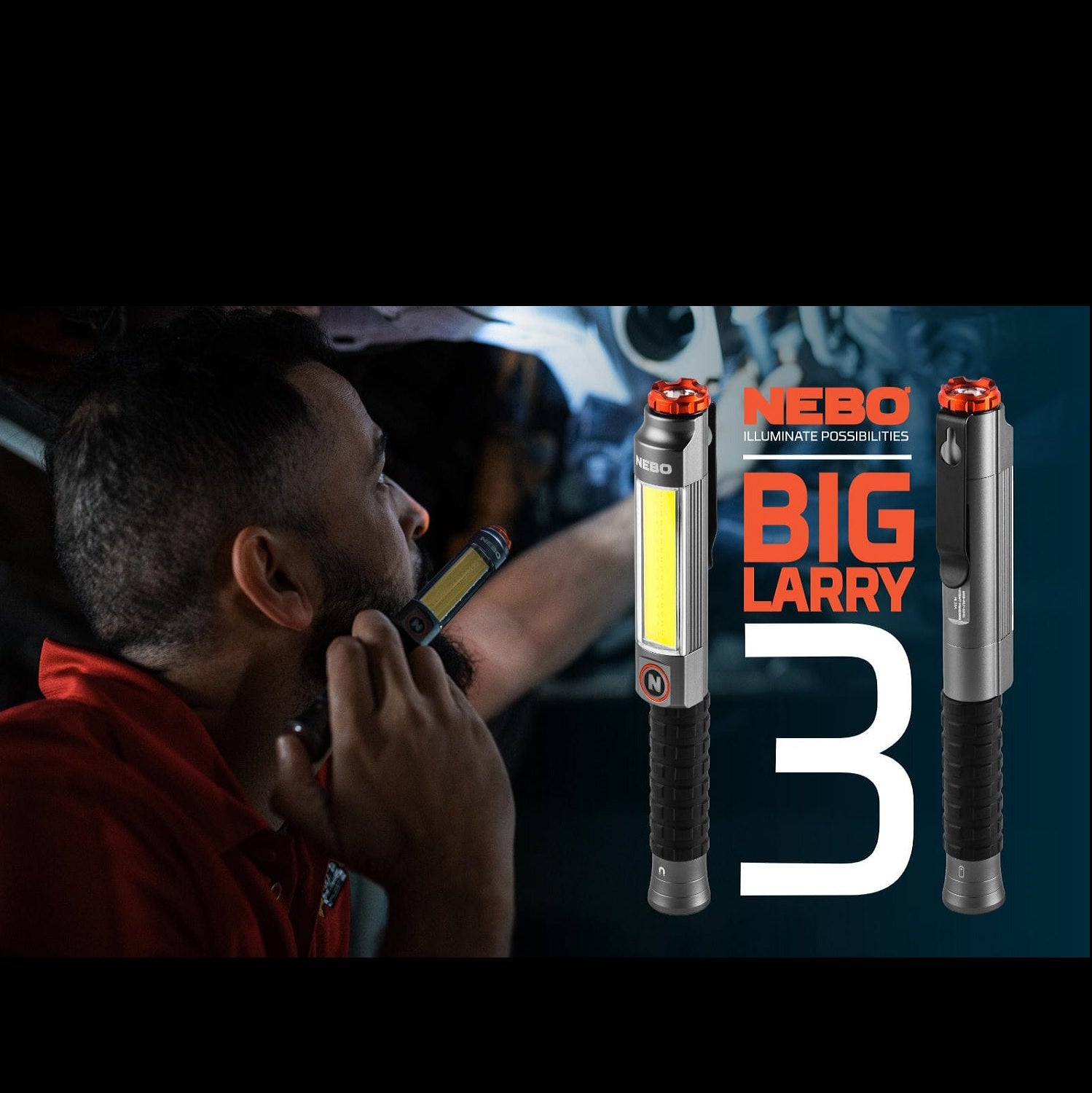 [3-in-1] Nebo Big Larry 3 Work Light – Macro Electronic Pte. Ltd.